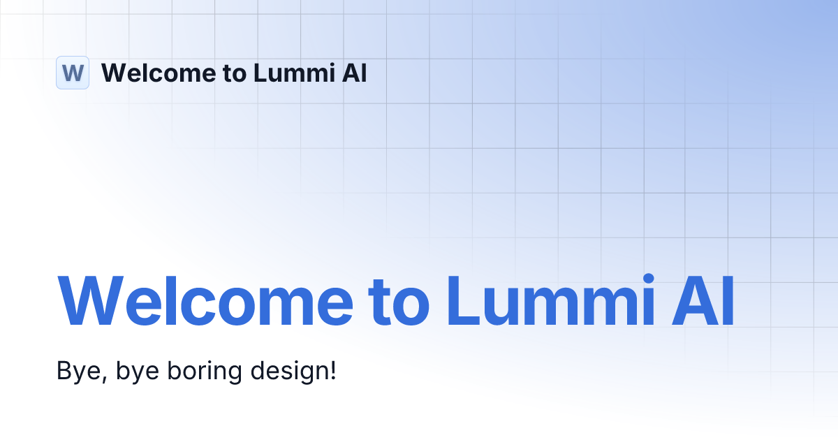 Welcome to Lummi AI